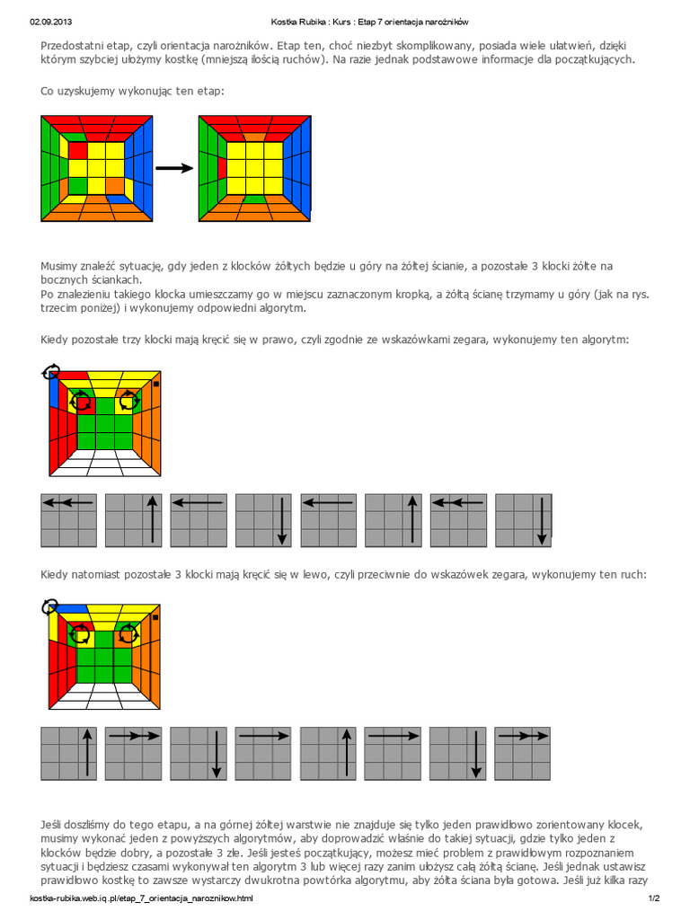 Etap 7 Orientacja Narożników | PDF