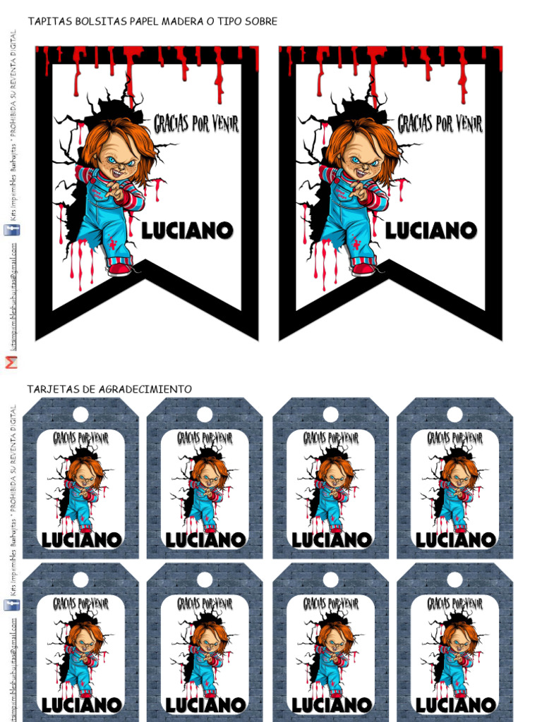 CHUCKY Kit Imprimible | PDF