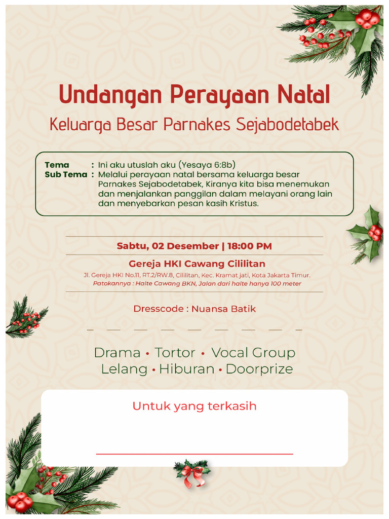 Undangan Natal | PDF