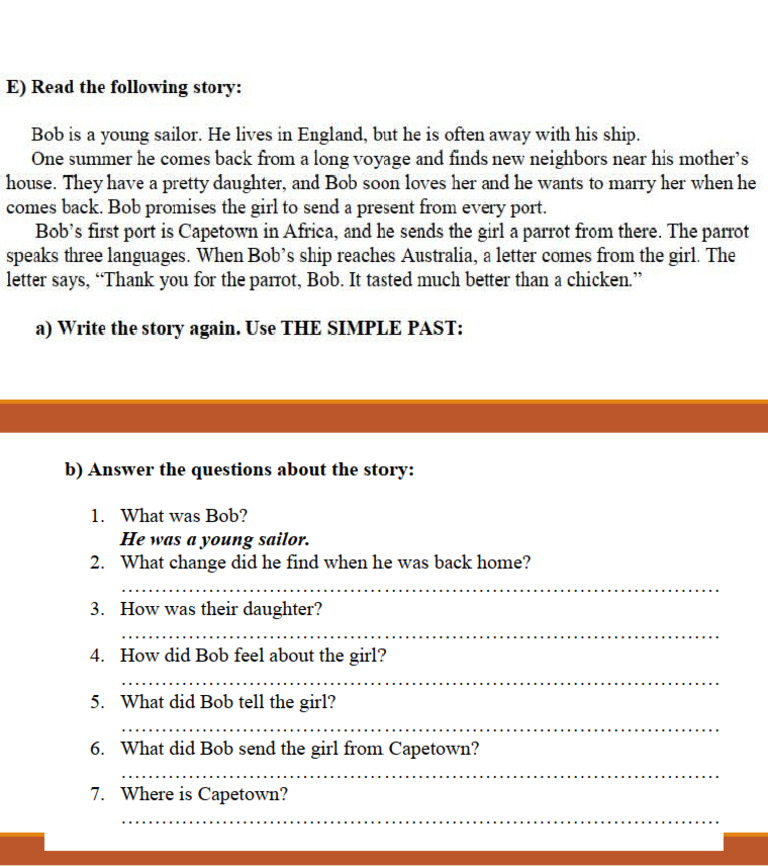 Past Simple (Homework Oct 18) | PDF