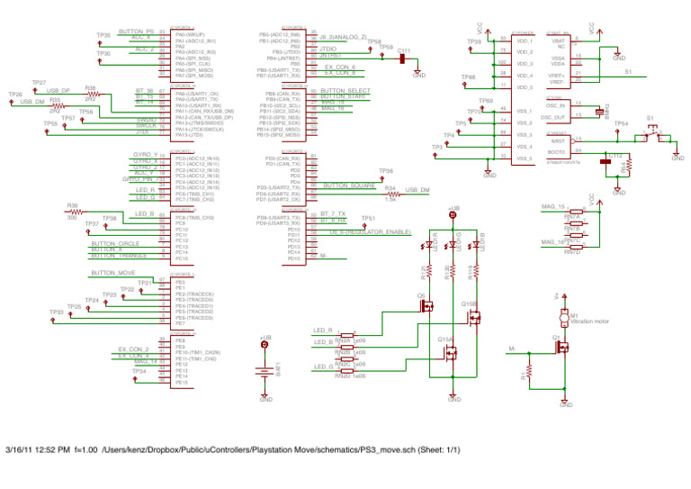 Playstation Move Schematic | PDF