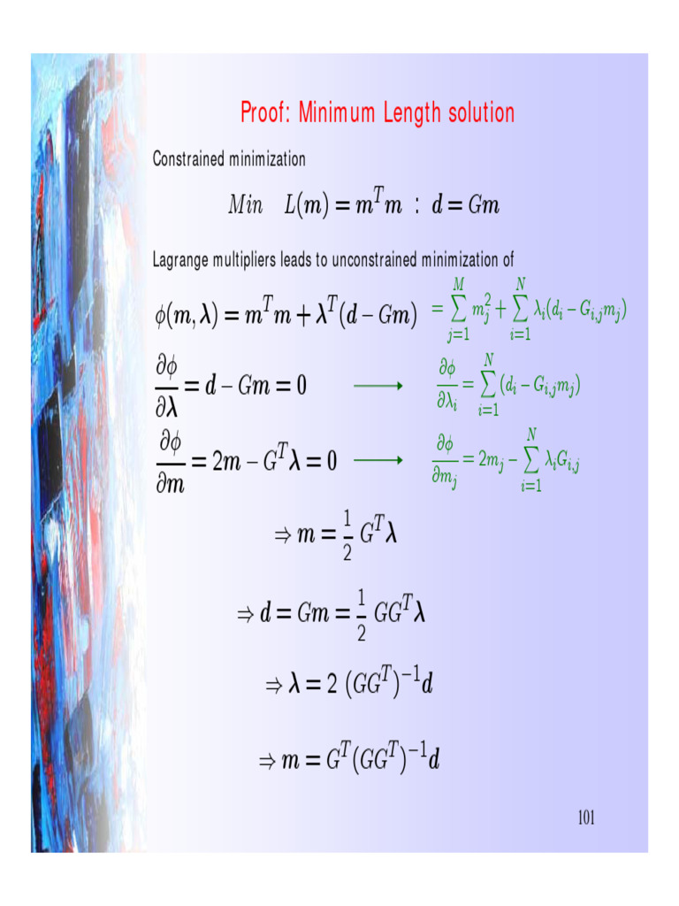 Lecture 4 | PDF | Matrix (Mathematics) | Least Squares