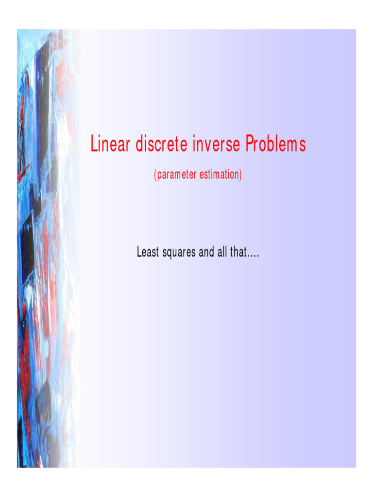 Lecture 2 | PDF | Least Squares | Errors And Residuals Lecture 2 | PDF | Least Squares | Errors And Residuals
