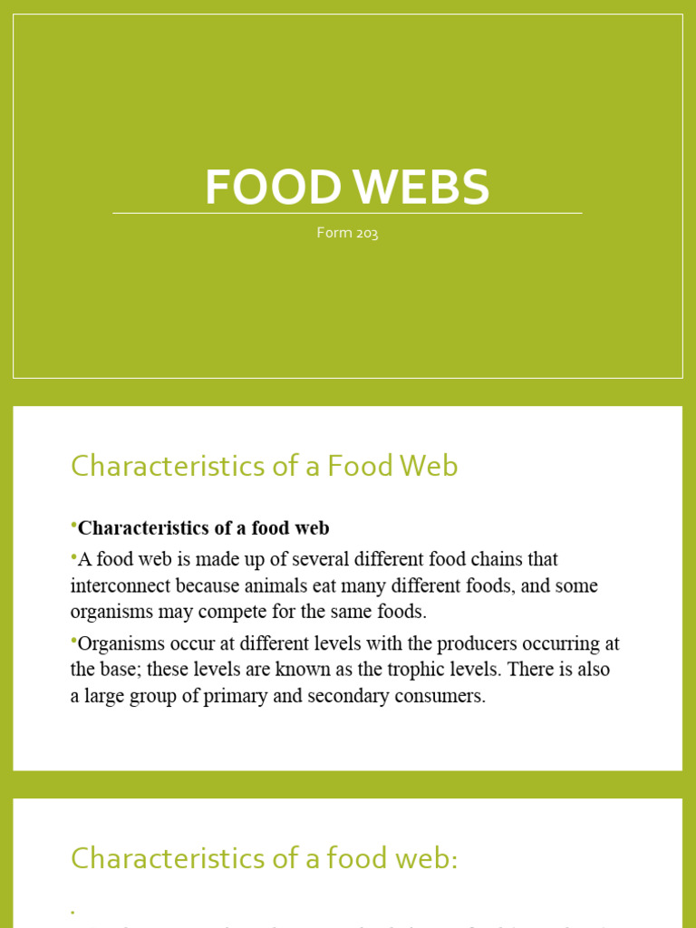 Food Webs Powerpoint | PDF | Food Web | Predation