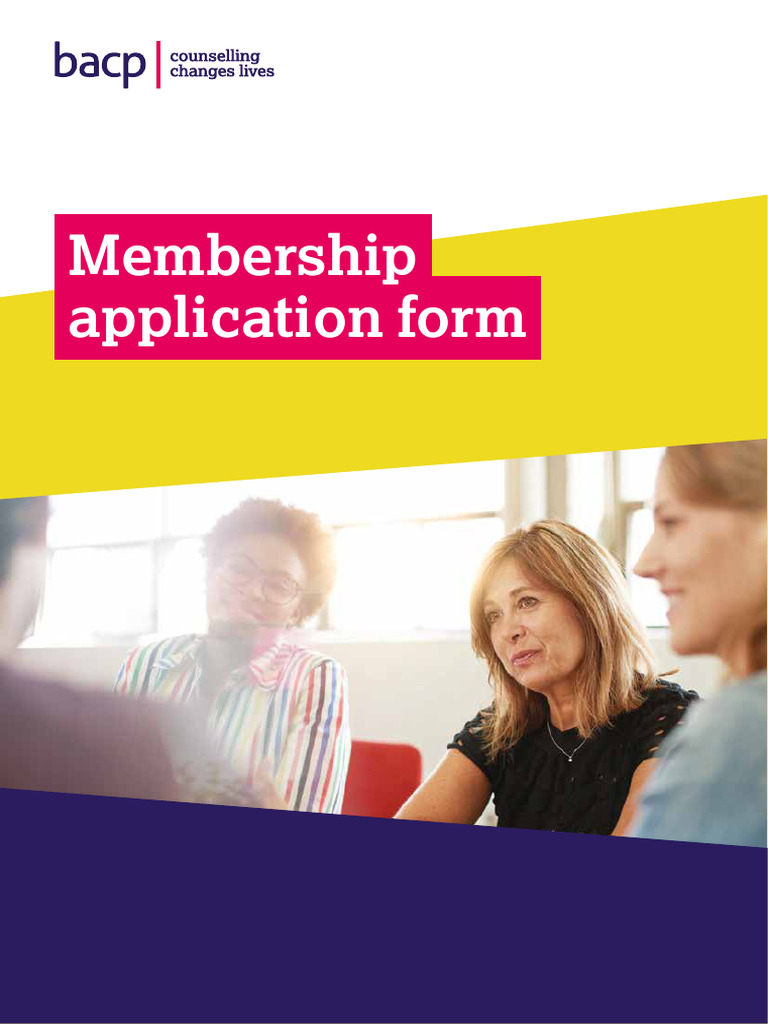 BACP Membership Application Guide | PDF | Psychotherapy | Psychology