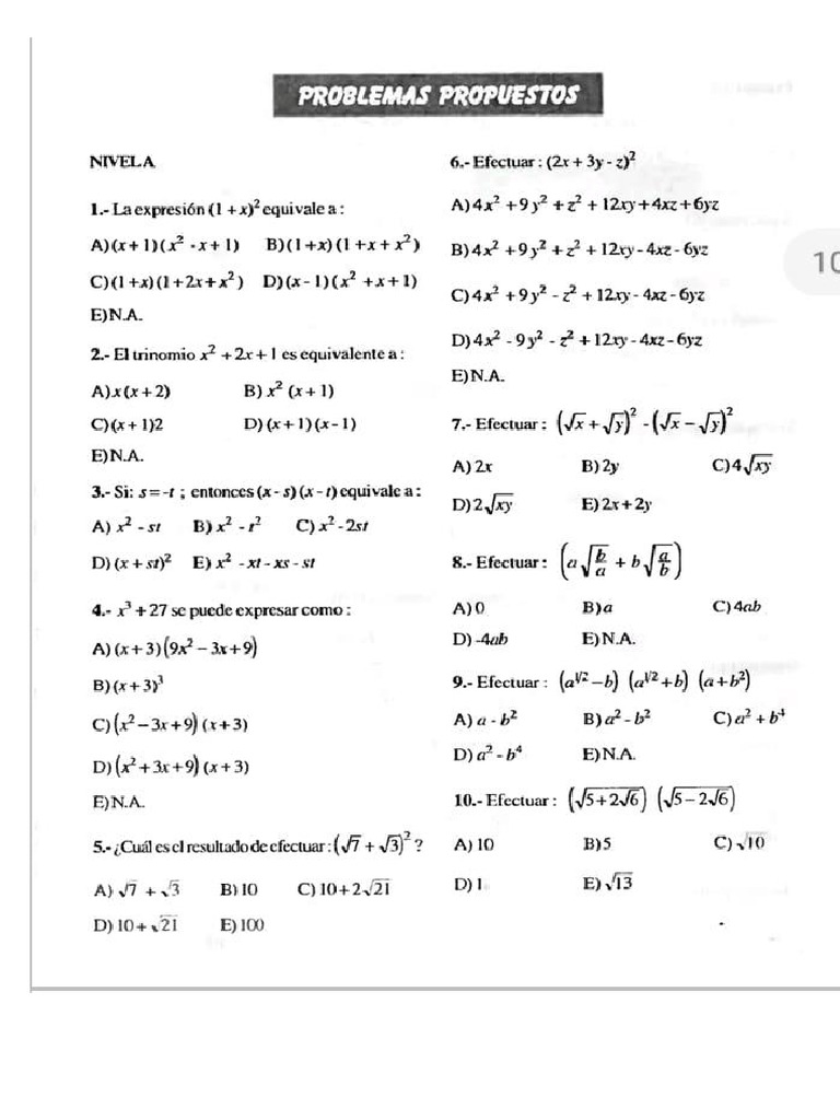 Ejercicios Complemento 2 | PDF
