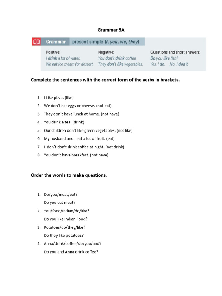 Grammar 3A | PDF | Language Arts & Discipline