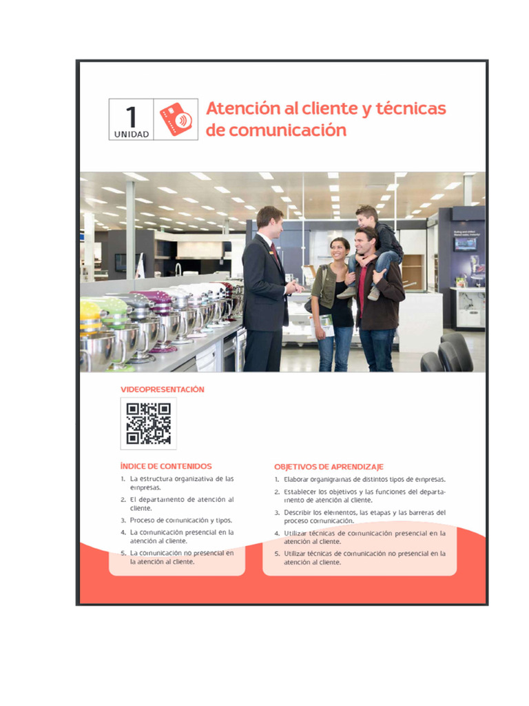 Tema 1 .Atencion Al Cliente, Consumidor y Usuario. | PDF