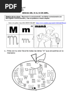 Ficha Lenguaje - Letra P | PDF