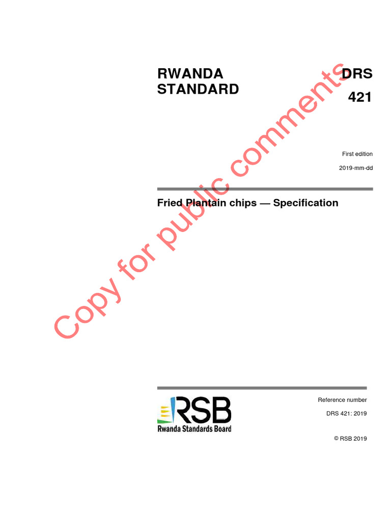 Raw & Packaging Material and Finished Product Specification For ... Raw & Packaging Material and Finished Product Specification For ...