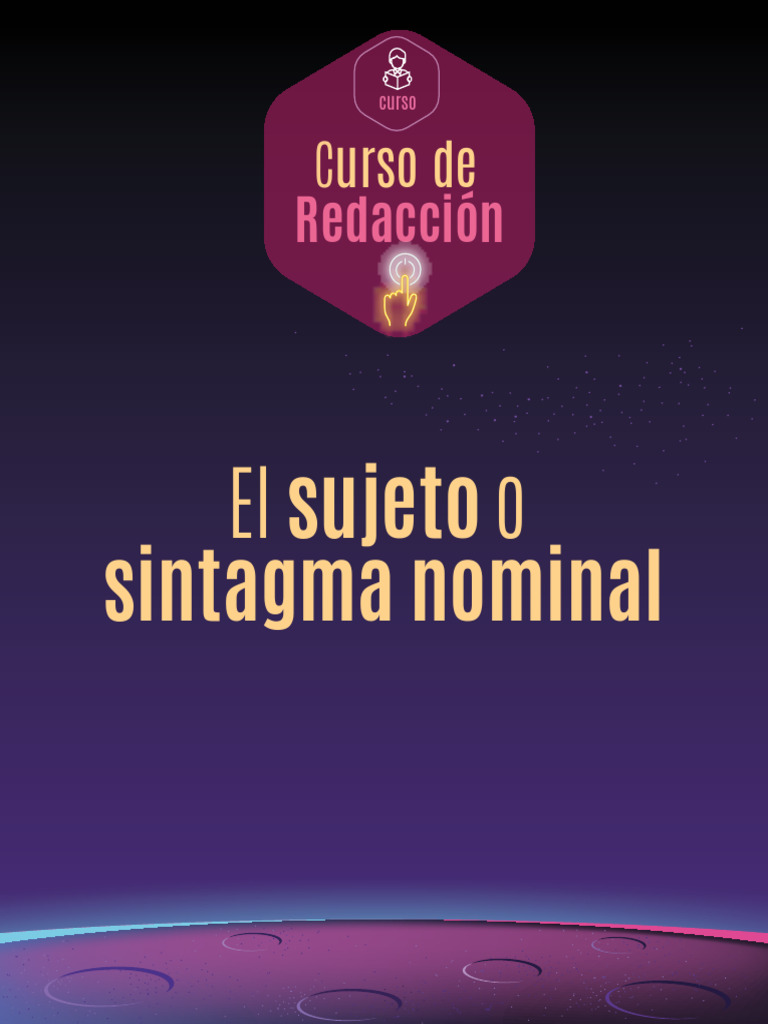 sintagma nominal | PDF | Asunto (gramática) | Lingüística
