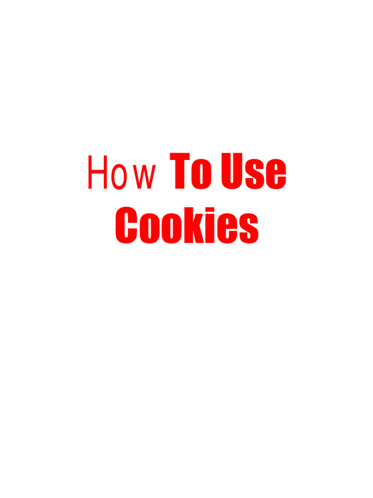 How To Use Cookies Tut | PDF | Http Cookie | Computer Networking