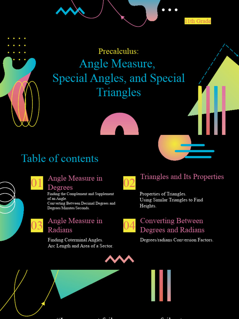 An Introduction To Trigonometric Functions | PDF | Angle | Triangle