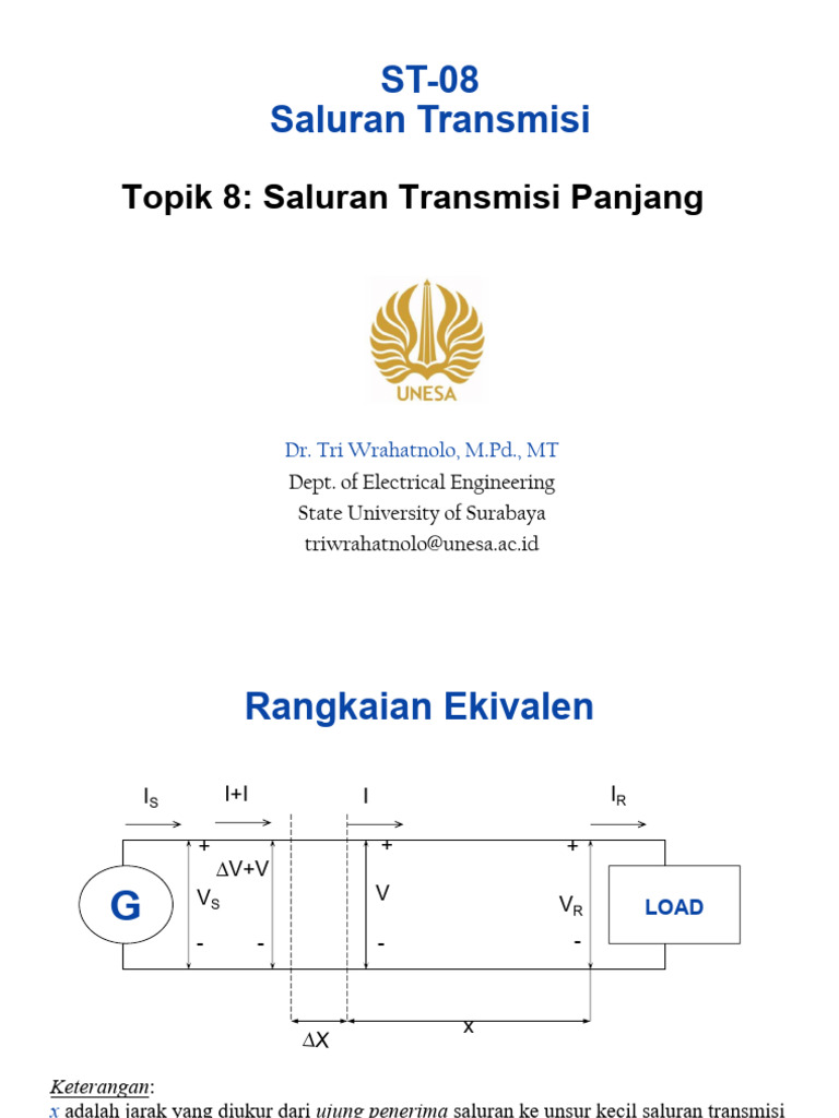 ST-08 Saluran Transmisi Panjang | PDF