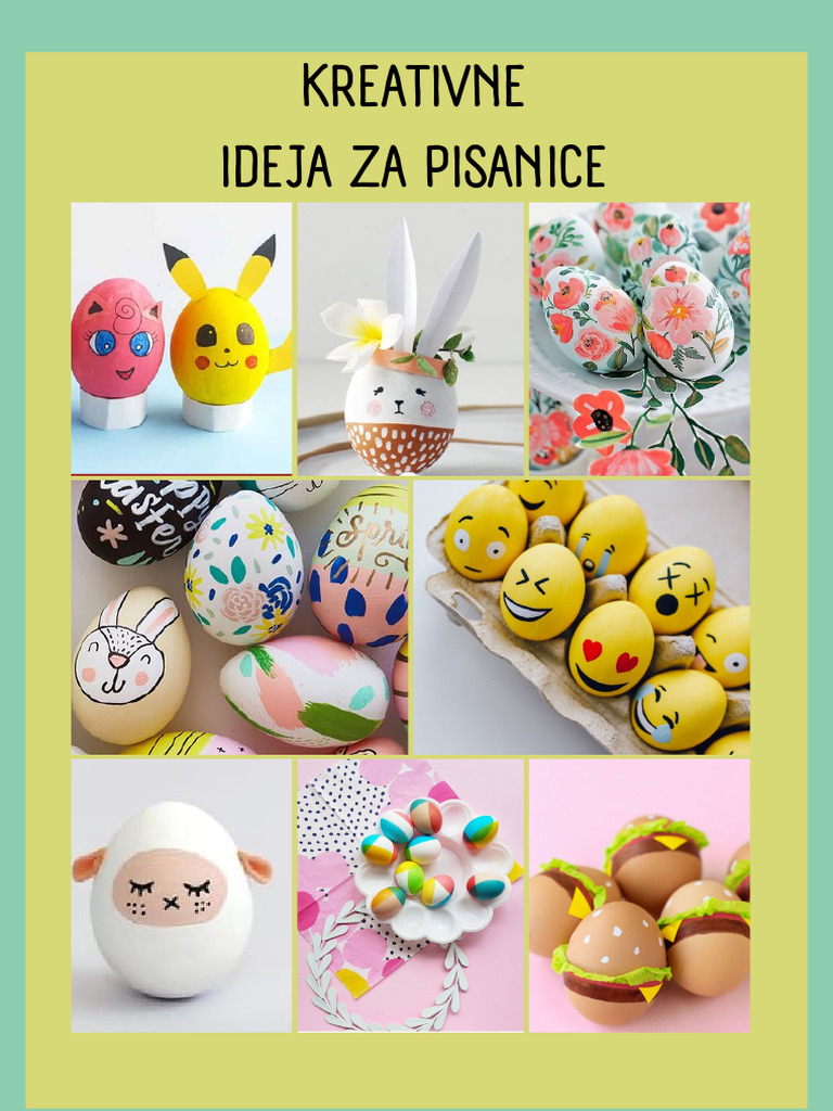 Kreativne Ideje Za Uskrs | PDF