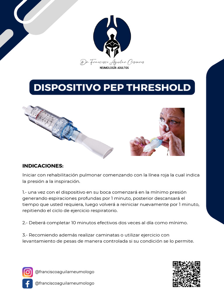 Rehabilitación Pulmonar con PEP Threshold | PDF