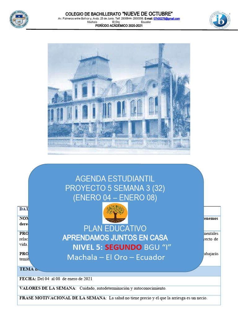 S32 - Agenda Estudiantil Proyecto 5 Semana 3 | PDF | Business