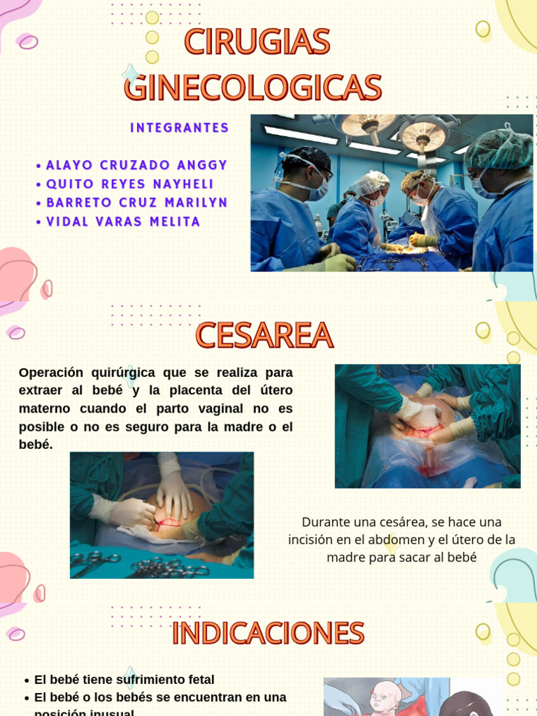 Cirugias Ginecologicas | PDF | Ovario | Seccion de cesárea