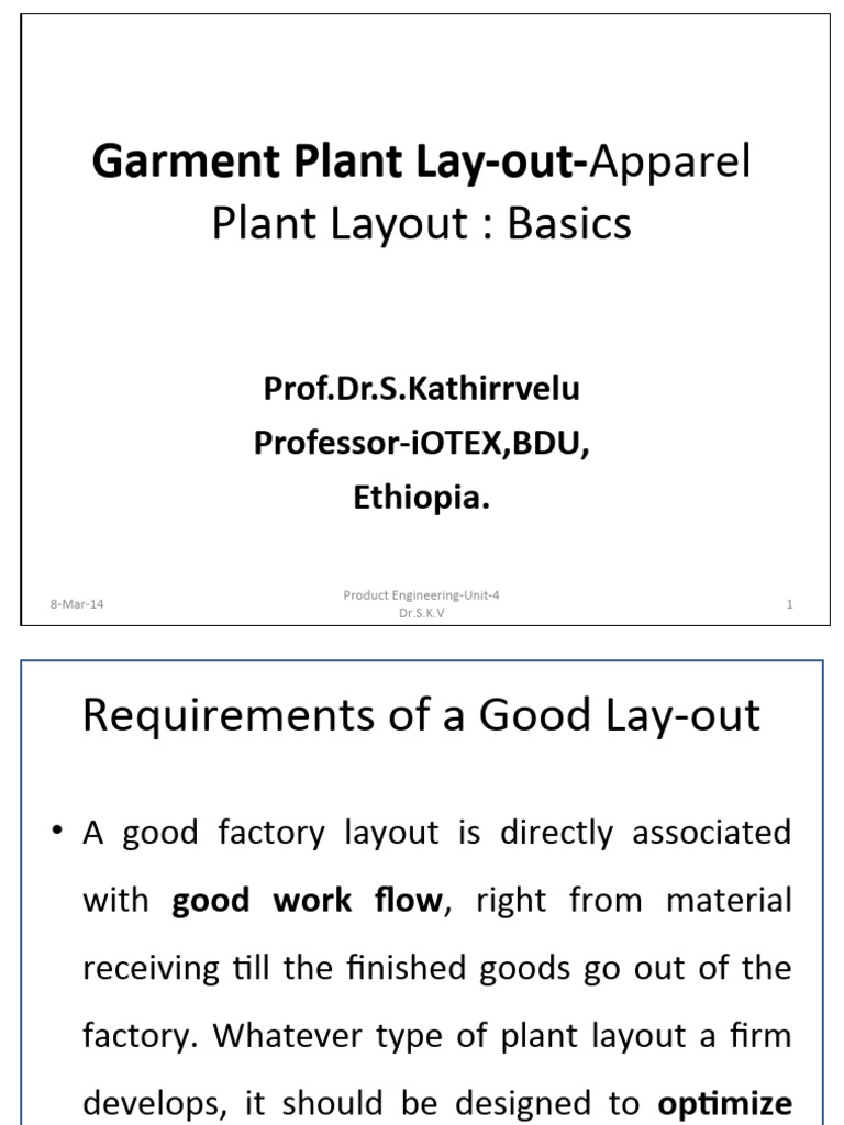 Garment Plant Lay-Out | PDF | Factory | Toilet