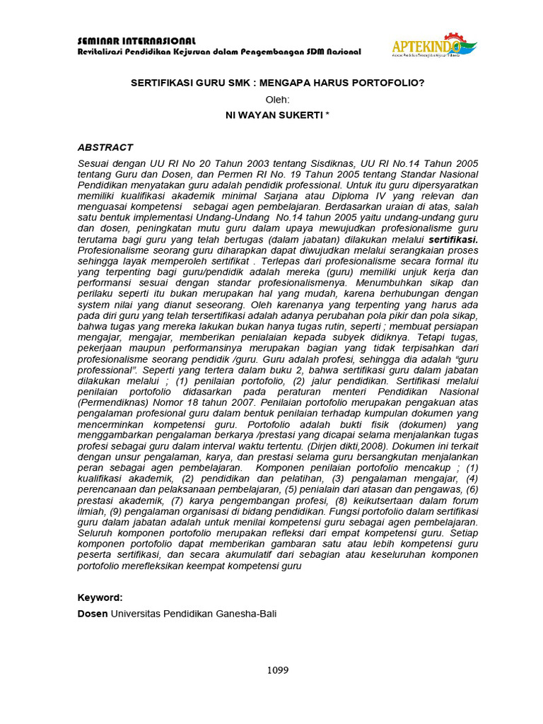Ni Wayan Sukerti - Undiksha | PDF Ni Wayan Sukerti - Undiksha | PDF