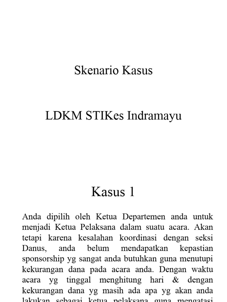 LDKM Contoh Kasus | PDF