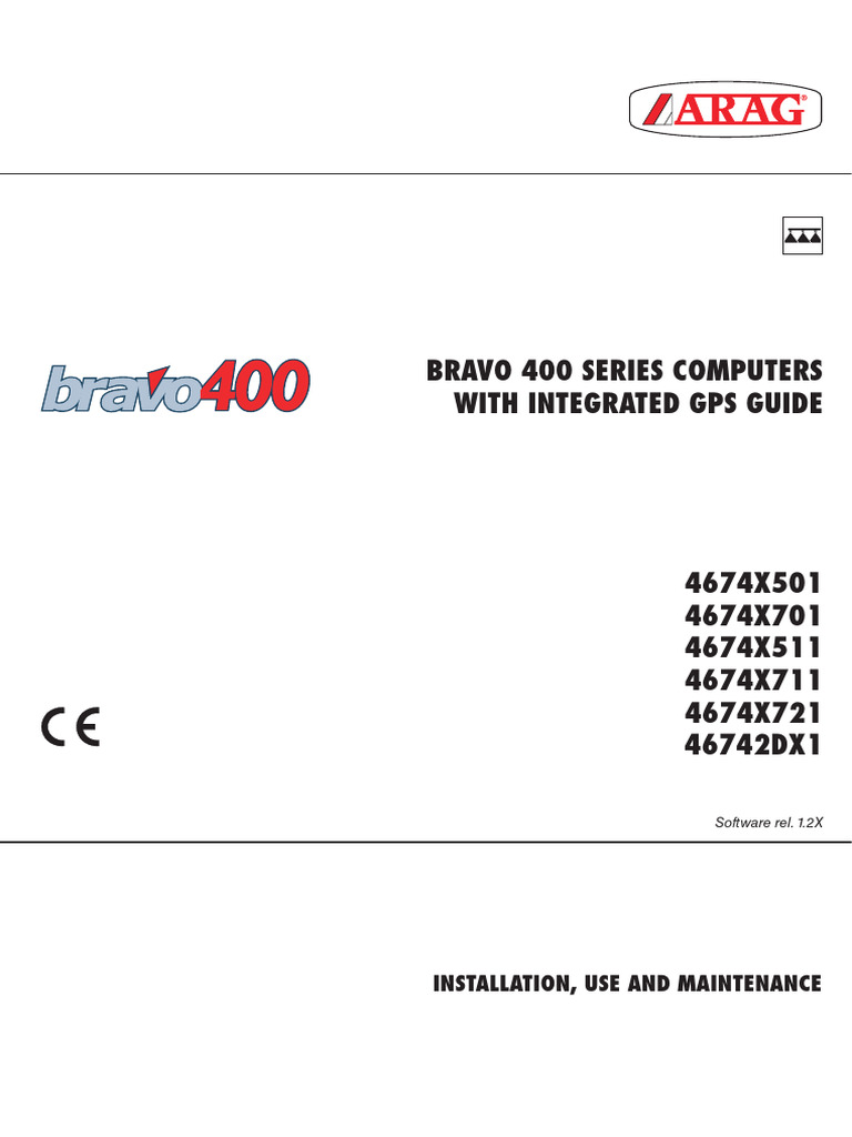 ARAG Bravo 400 Instructions | PDF | Pump | Valve