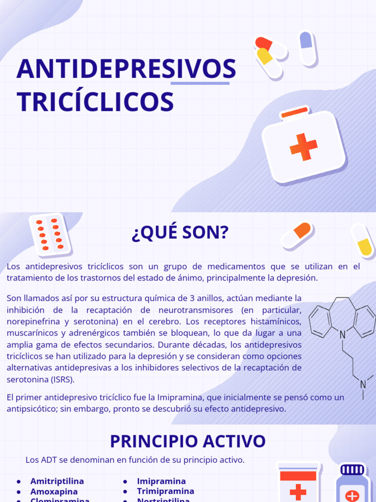 Antidepresivos Triciclicos | PDF | Antidepresivo | Medicina CLINICA