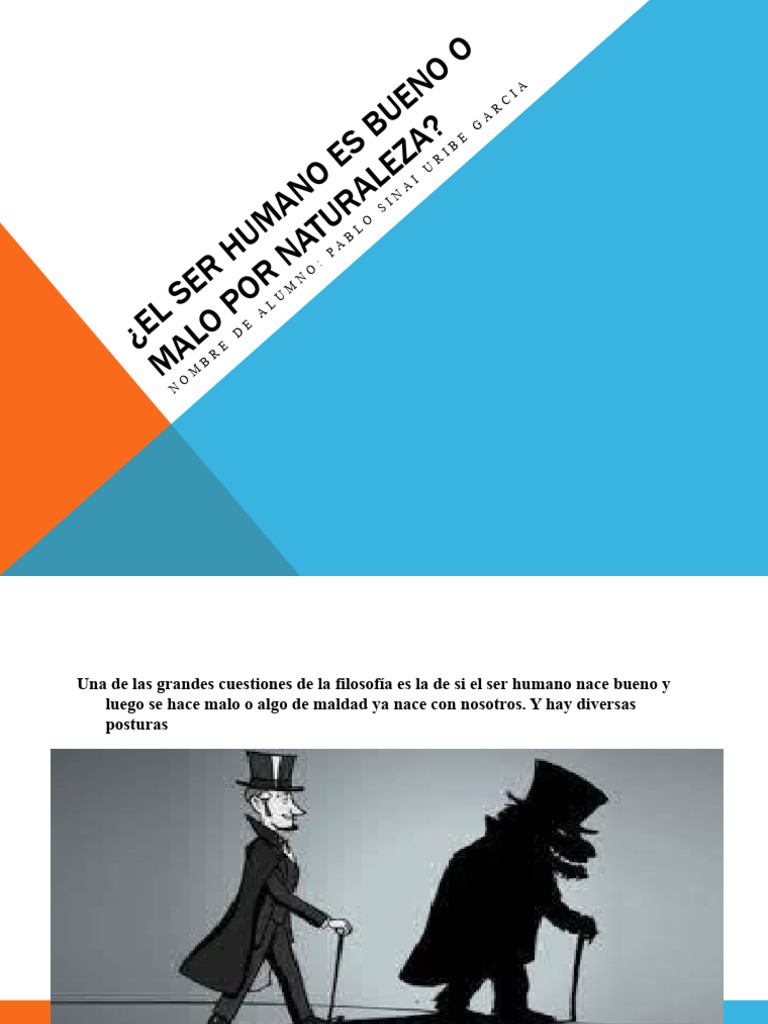El Ser Humano Es Bueno o Malo | PDF | Psicoanálisis | Sigmund Freud