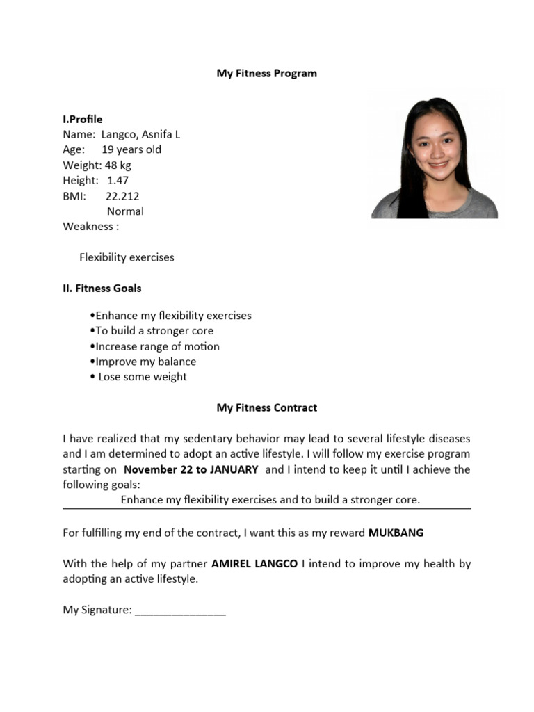 Fitness Program 4 | Download Free PDF | Physical Fitness | Skeletal Muscle