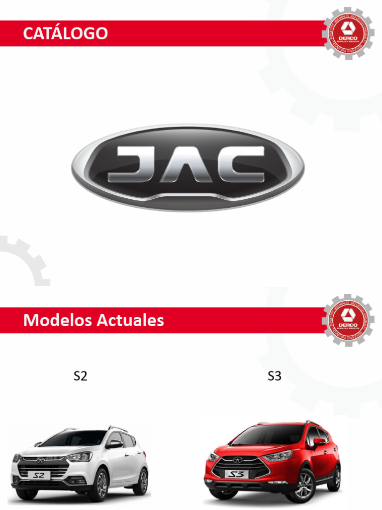 Capacitación Catálogo Jac | PDF | Vehículo de motor | Coche