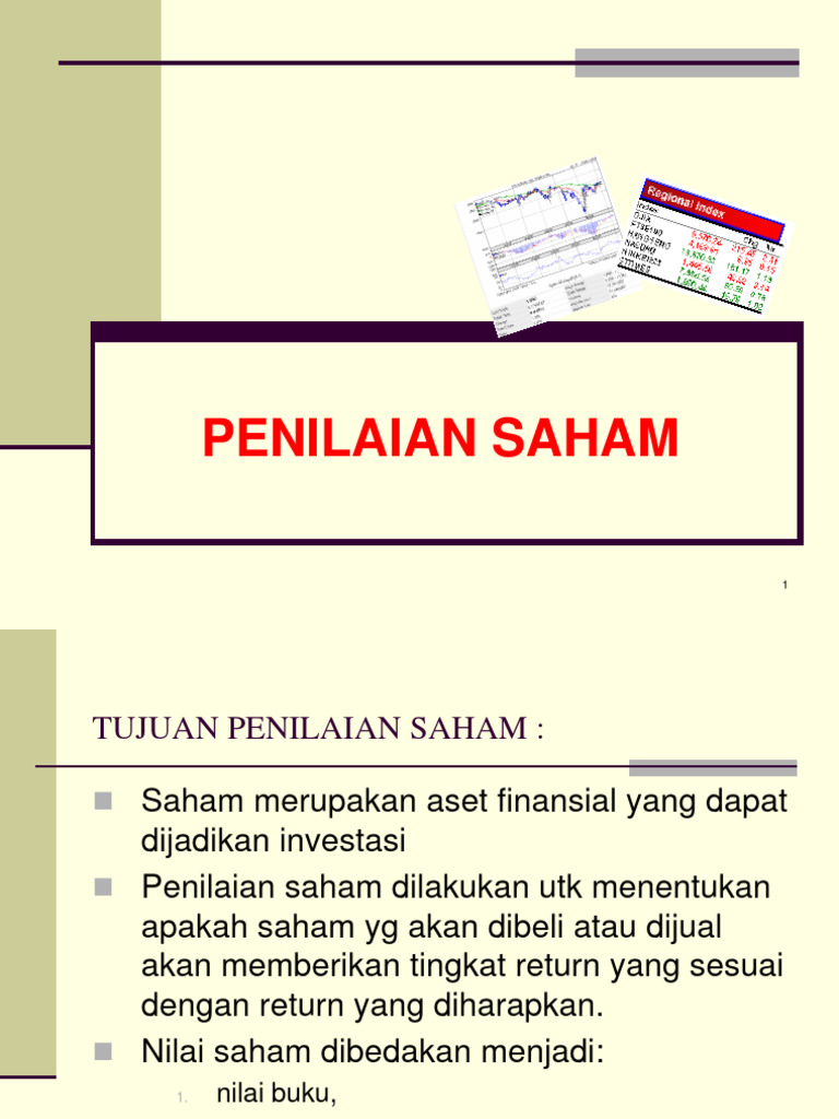 8 Penilaian Saham | PDF