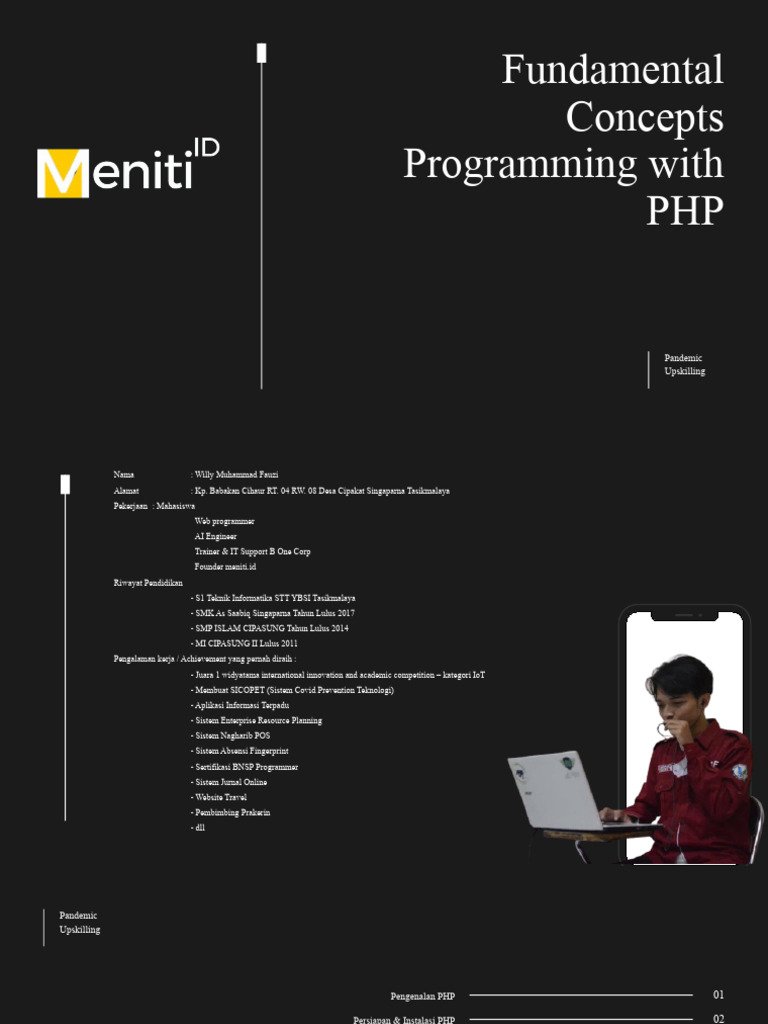 CH 01 PW - Fundamental Concepts Programming | PDF | Php | Software