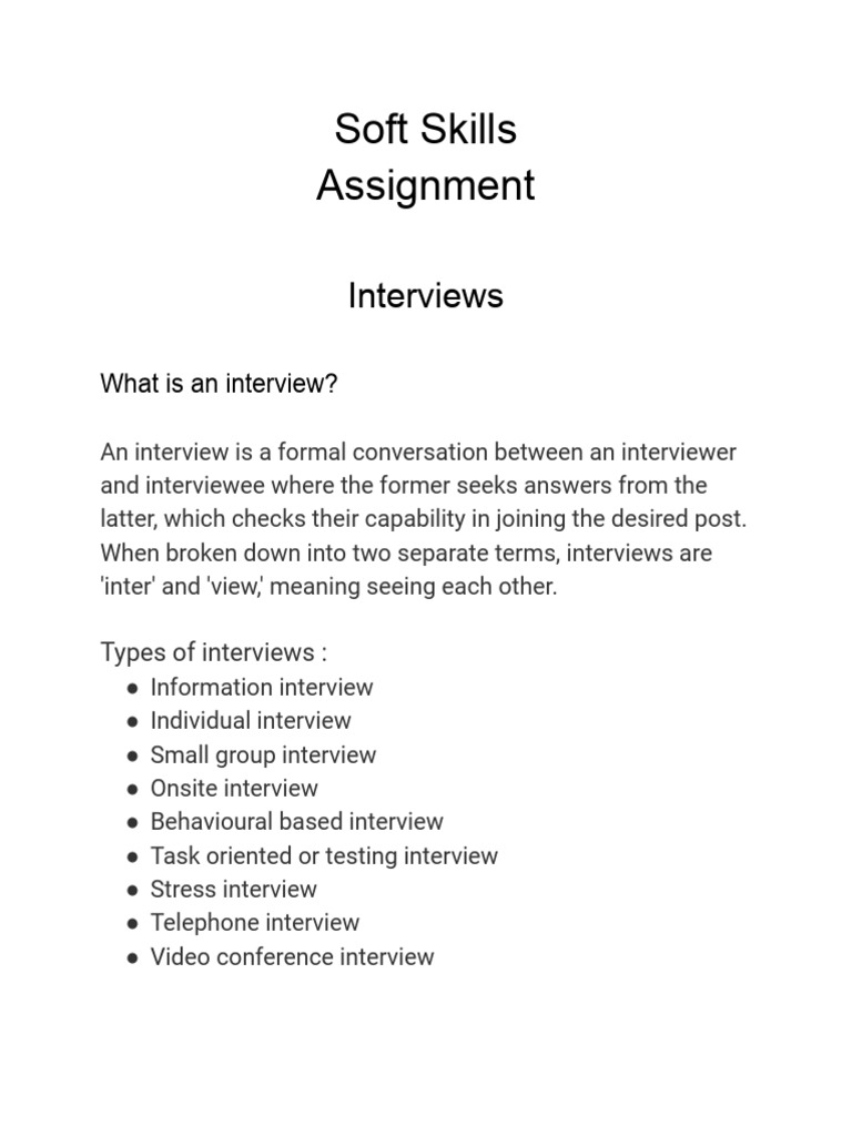Soft Skills | PDF | Job Interview | Cognition