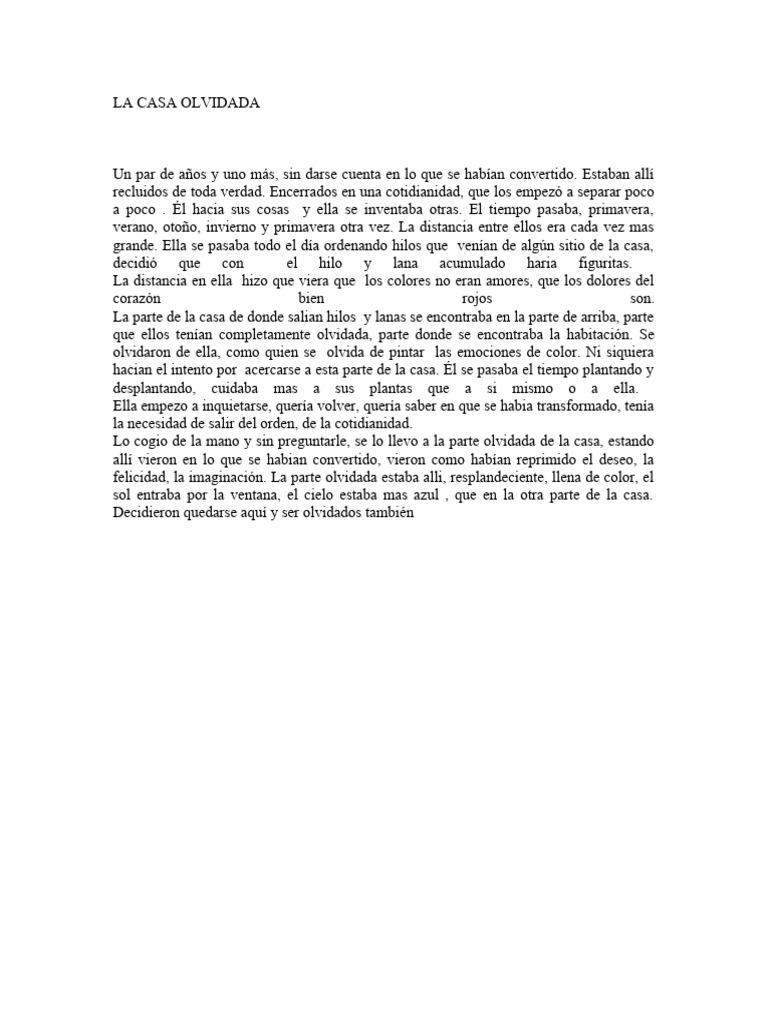 La Casa Tomada | PDF