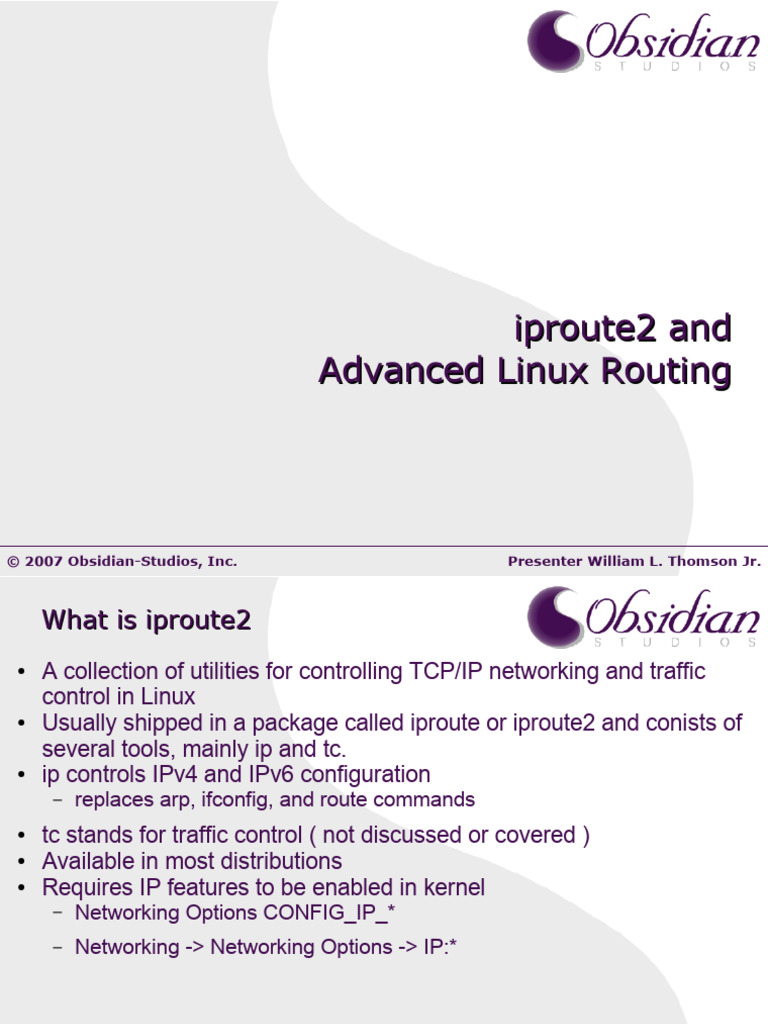Silo - Tips Iproute2 and Advanced Linux Routing | PDF | Ip Address | I Pv6