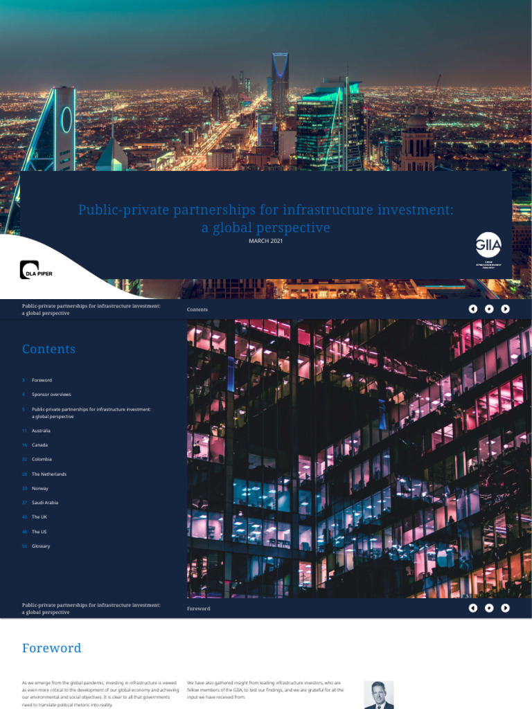 PPP For Infrastructure Investment Global Report New | PDF | Public ...