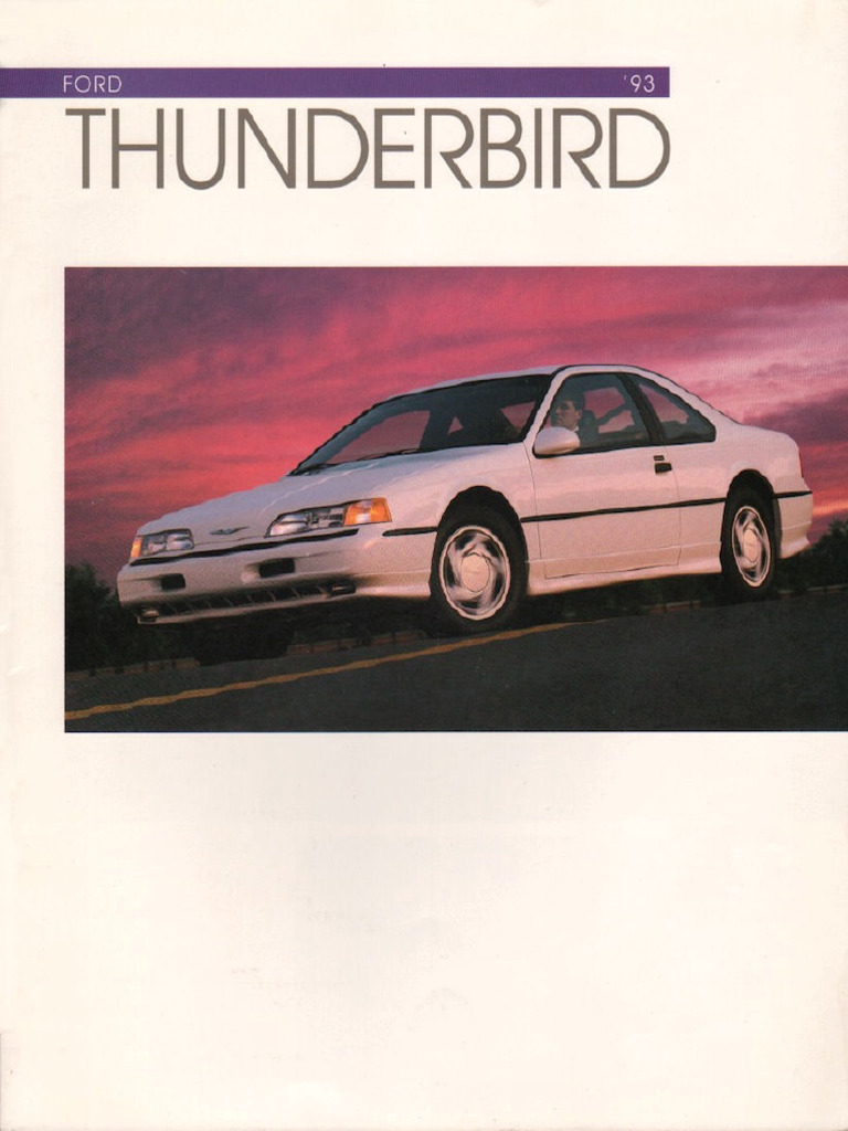 1993 Ford Thunderbird | PDF