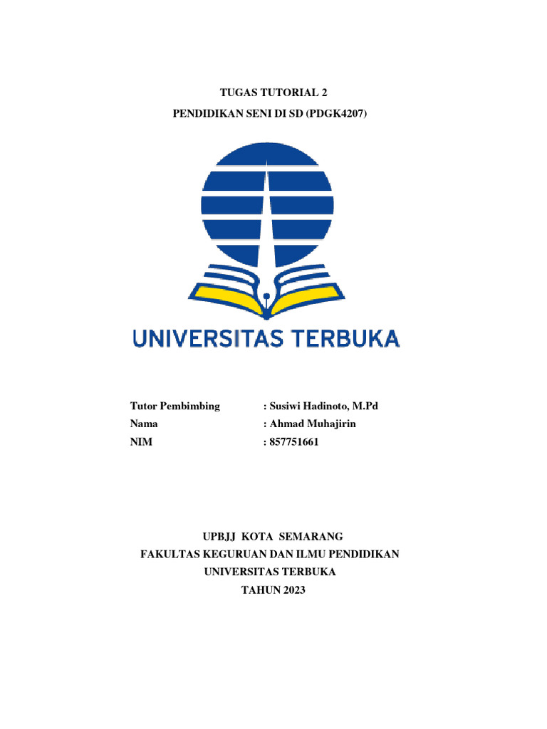 TTM 2 Pendidikan Seni Di SD Ahmad Muhajirin (857751661) | PDF