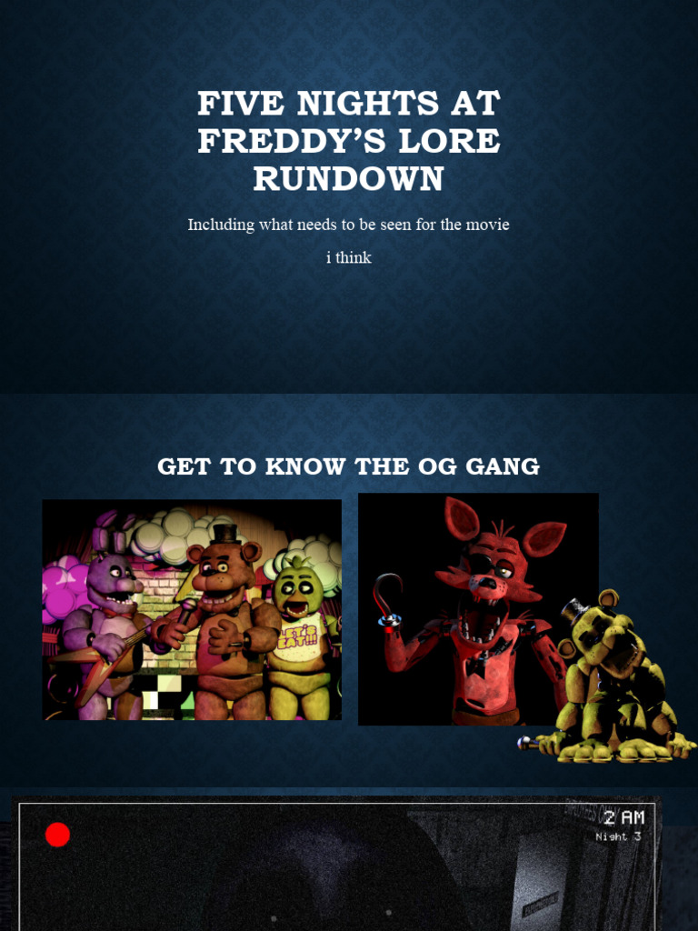 Five Nights At Freddys Lore Rundown Pdf