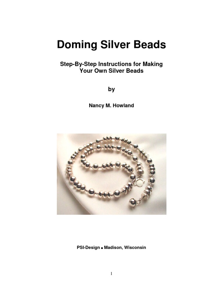 Doming Silver Beads | PDF | Sheet Metal | Bead