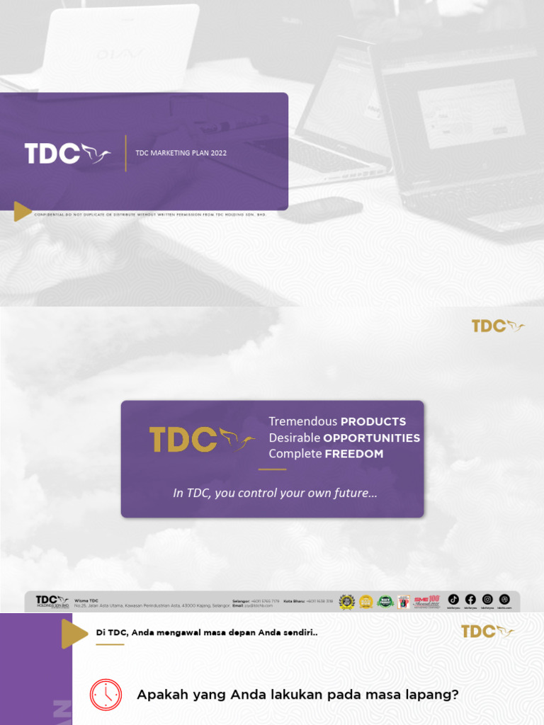 TDC - Marketing Plan May 2022 (FINAL) | PDF | Pengelolaan Keuangan & Uang