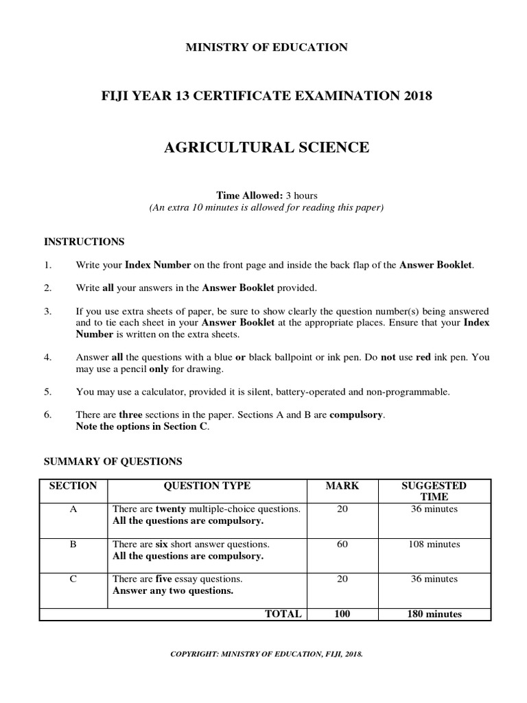 Agsc QP | PDF | Soil | Agriculture