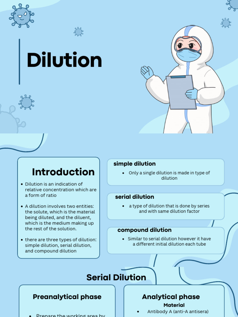 Dilution | PDF | Concentration | Serology