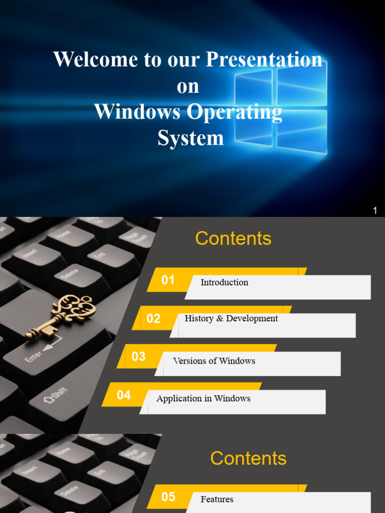 Windows Operating System Overview | PDF | Microsoft Windows | Operating ...