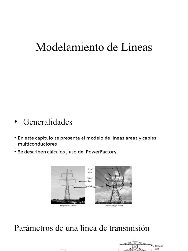 Modelamiento de Lineas y Cables | PDF | Línea de transmisión ...