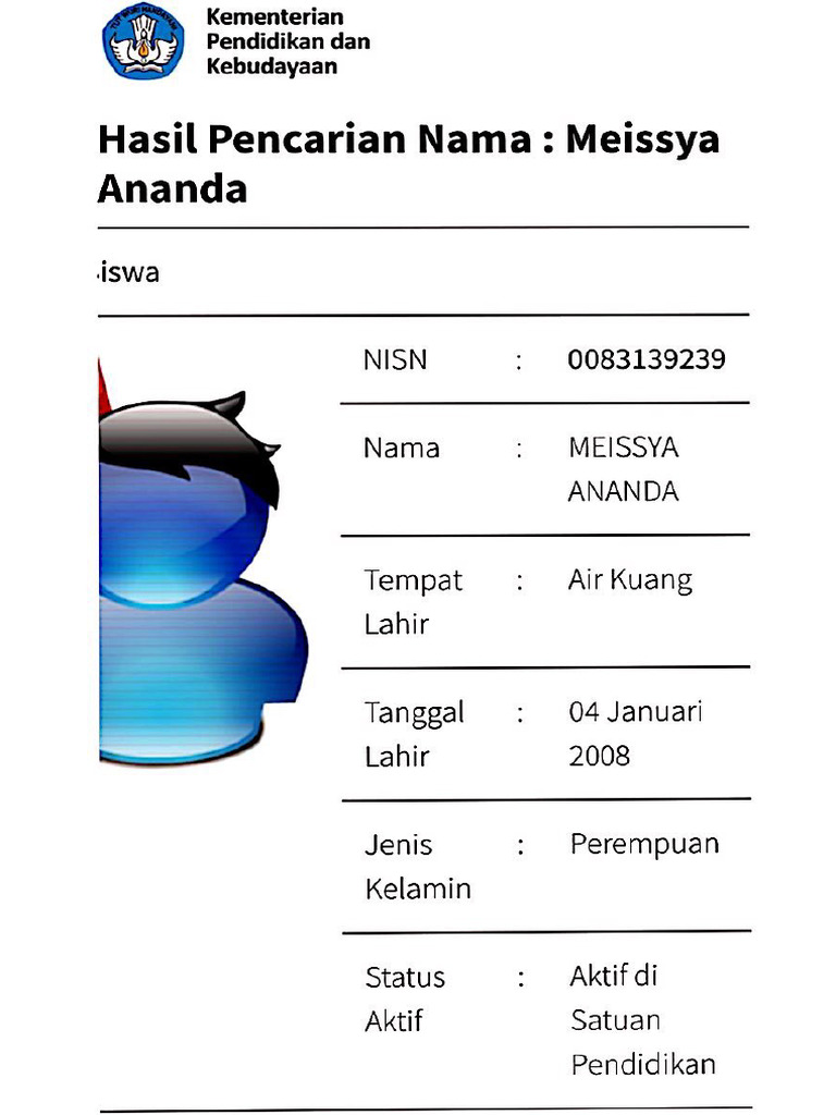 NISN Meisya | PDF