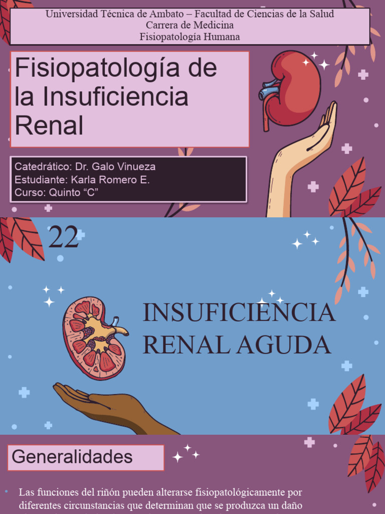 Fisiopatología de la Insuficiencia Renal Aguda | PDF | Enfermedad renal crónica | Riñón