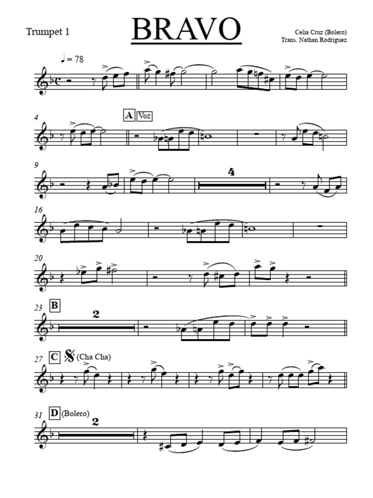 BRAVO Trumpet 1 | PDF