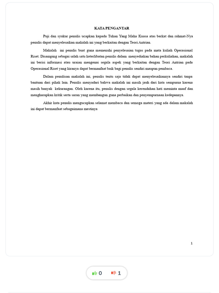 Makalah Riset Operasi Teori Antrian Compress | PDF