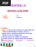 Class 9th Chapter Motion Notes | PDF